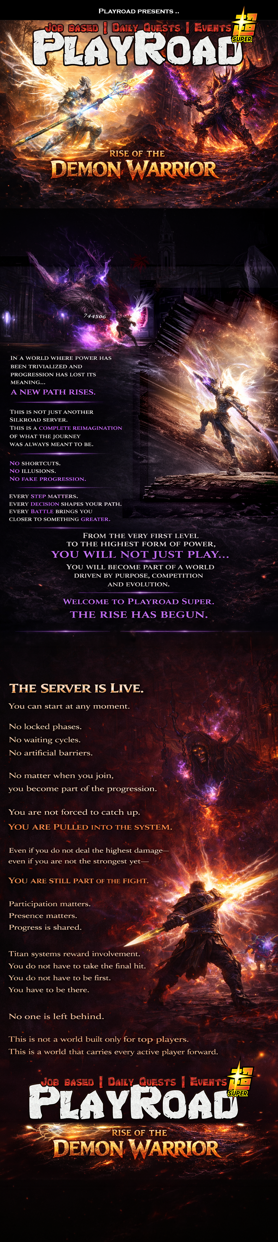 Playroad SUPER | 100 Cap PvE Server | No Pay2Win | Dungeons, Uniques ...